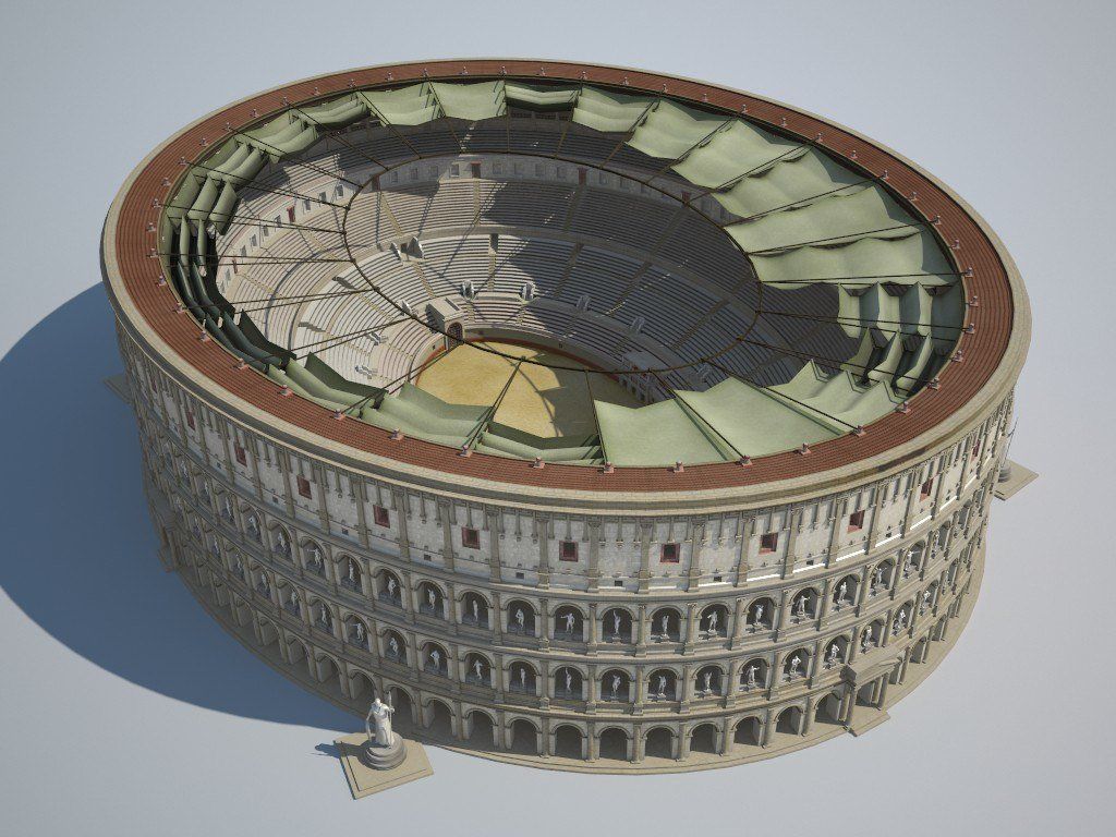 Colosseum 3D Model - Colosseum Rome Tickets