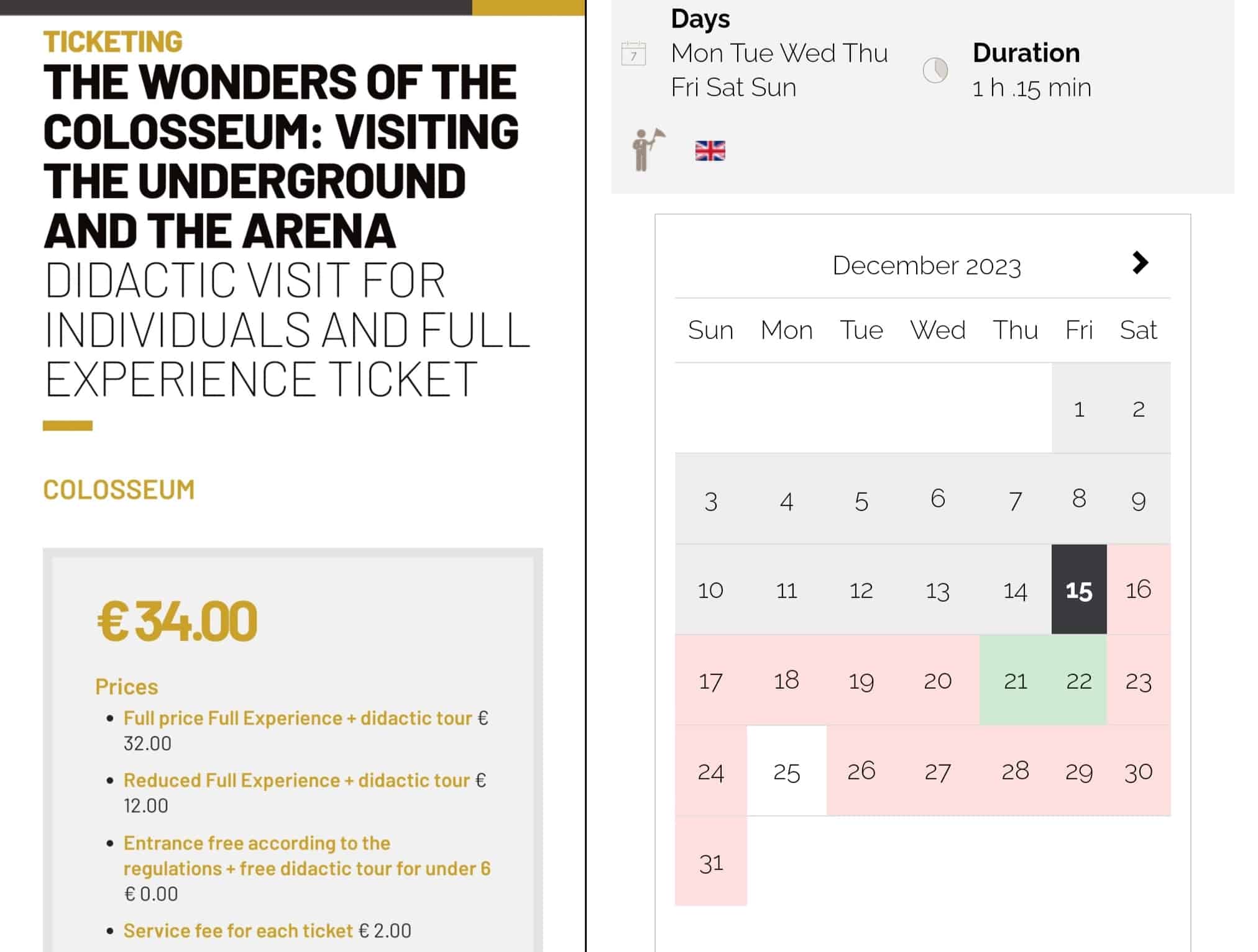 Colosseum Underground Tour - Colosseum Rome Tickets