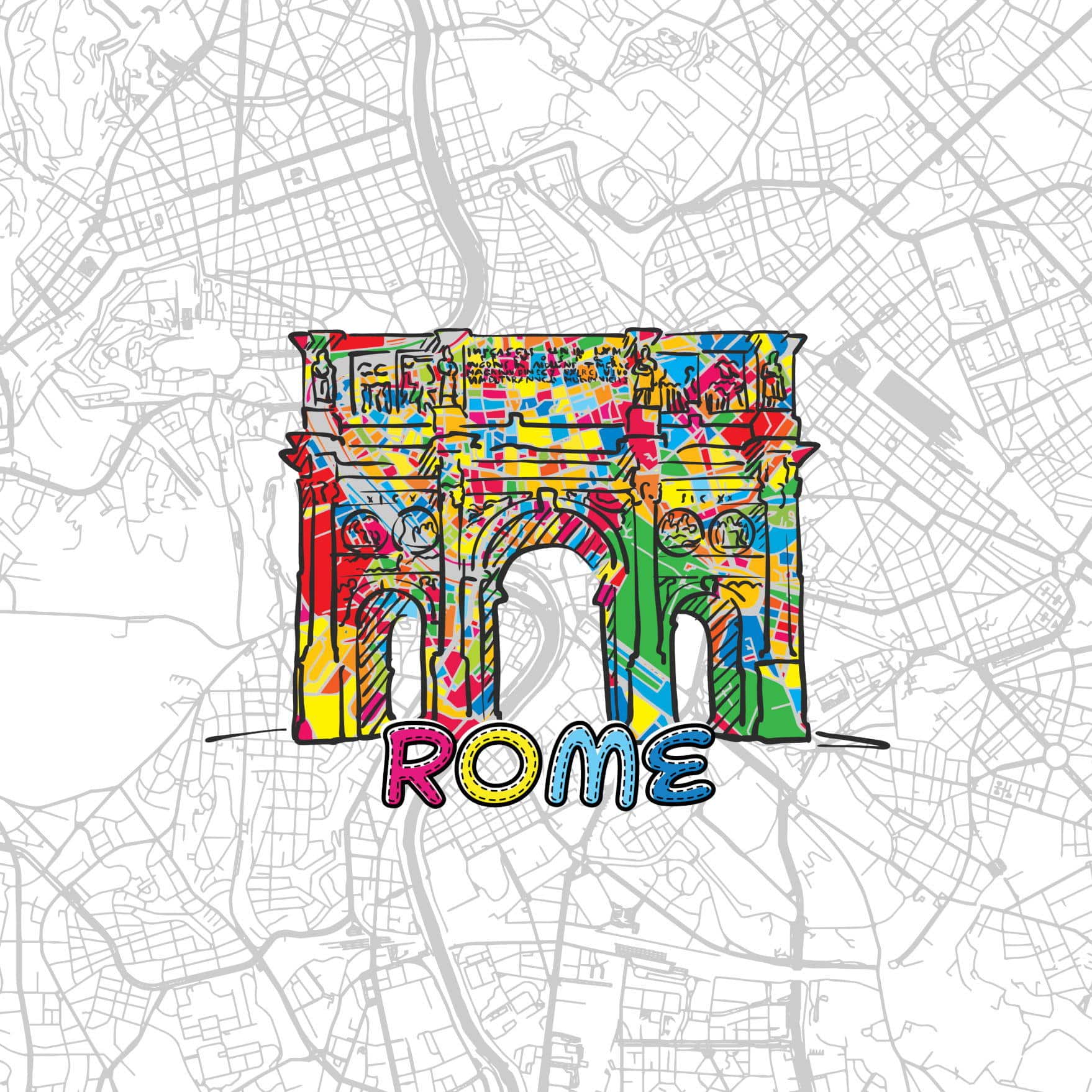 Walking Tours Rome Map Tourist Rome Forum Walk